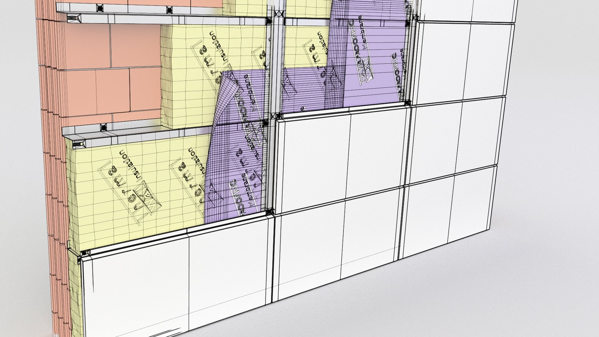 3D Facade Wall Panels - TurboSquid 1529135