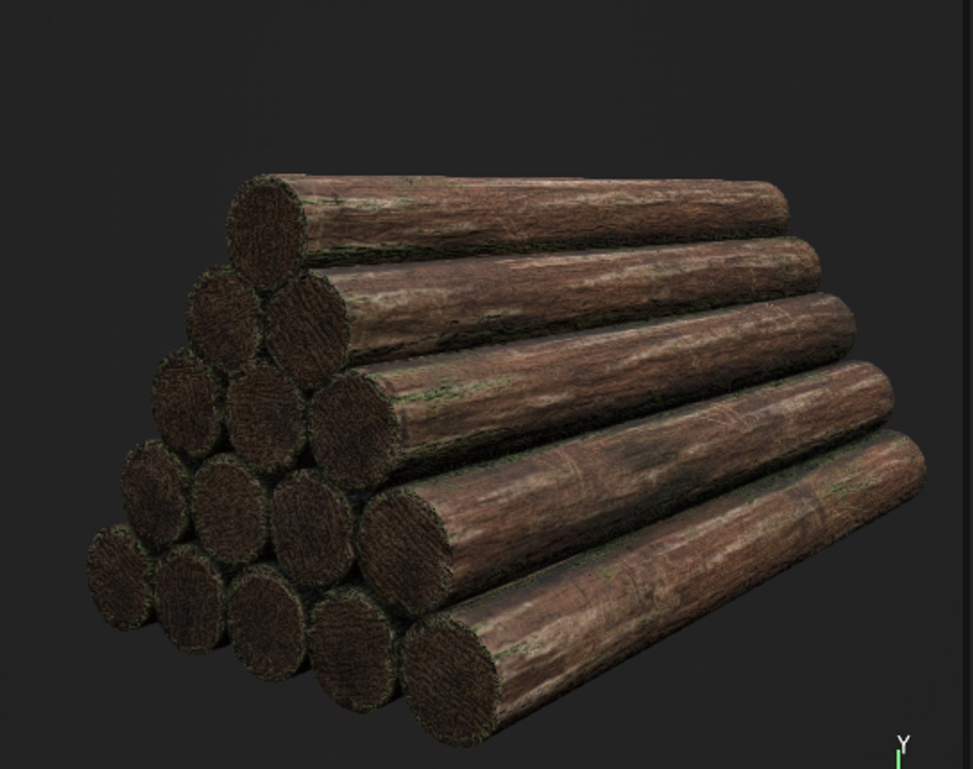 3D Model Realistic Log Pile - TurboSquid 1297135
