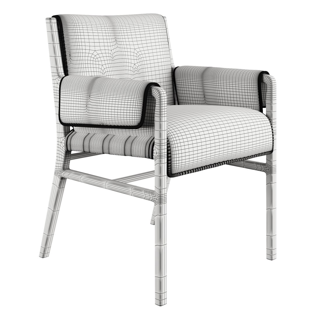 Steven Leather Dining Chair 3D Model - TurboSquid 2252850