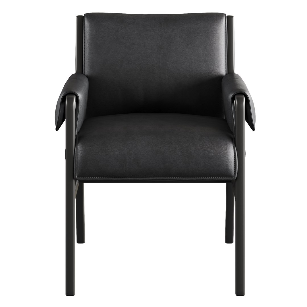 Steven Leather Dining Chair 3D Model - TurboSquid 2252850