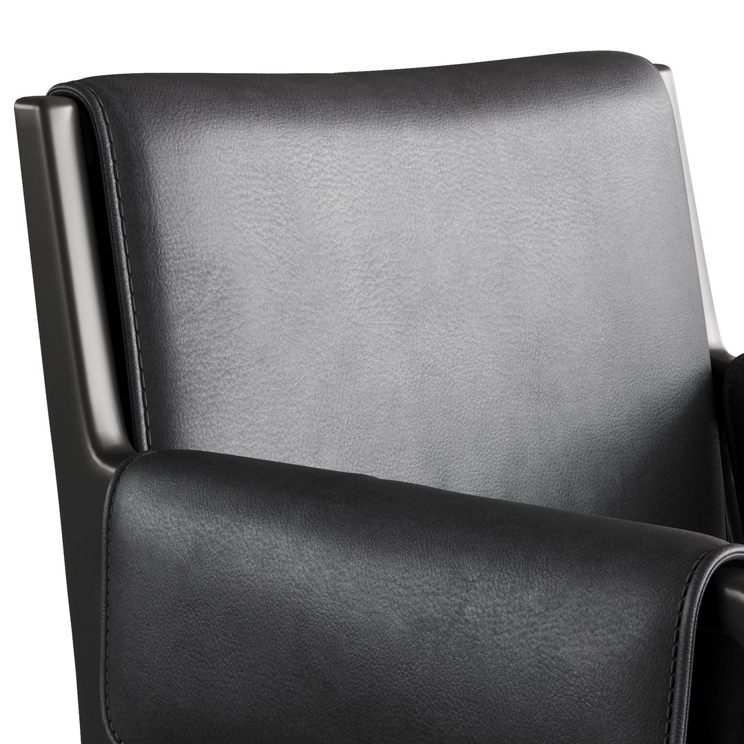 Steven Leather Dining Chair 3D Model - TurboSquid 2252850