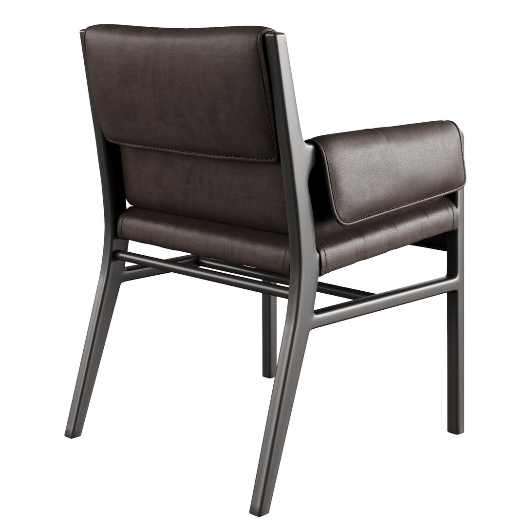 Steven Leather Dining Chair 3D Model - TurboSquid 2252850