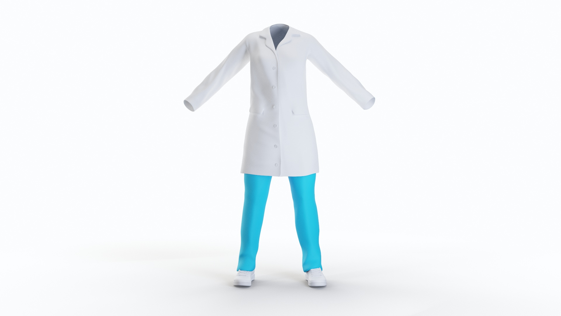 Doctor Clothing For Female 3D - TurboSquid 2176679
