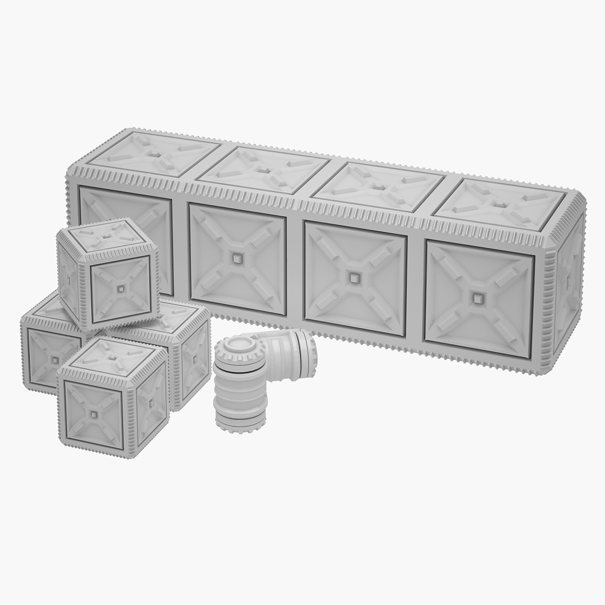 3D model sci-fi box set - TurboSquid 1534879