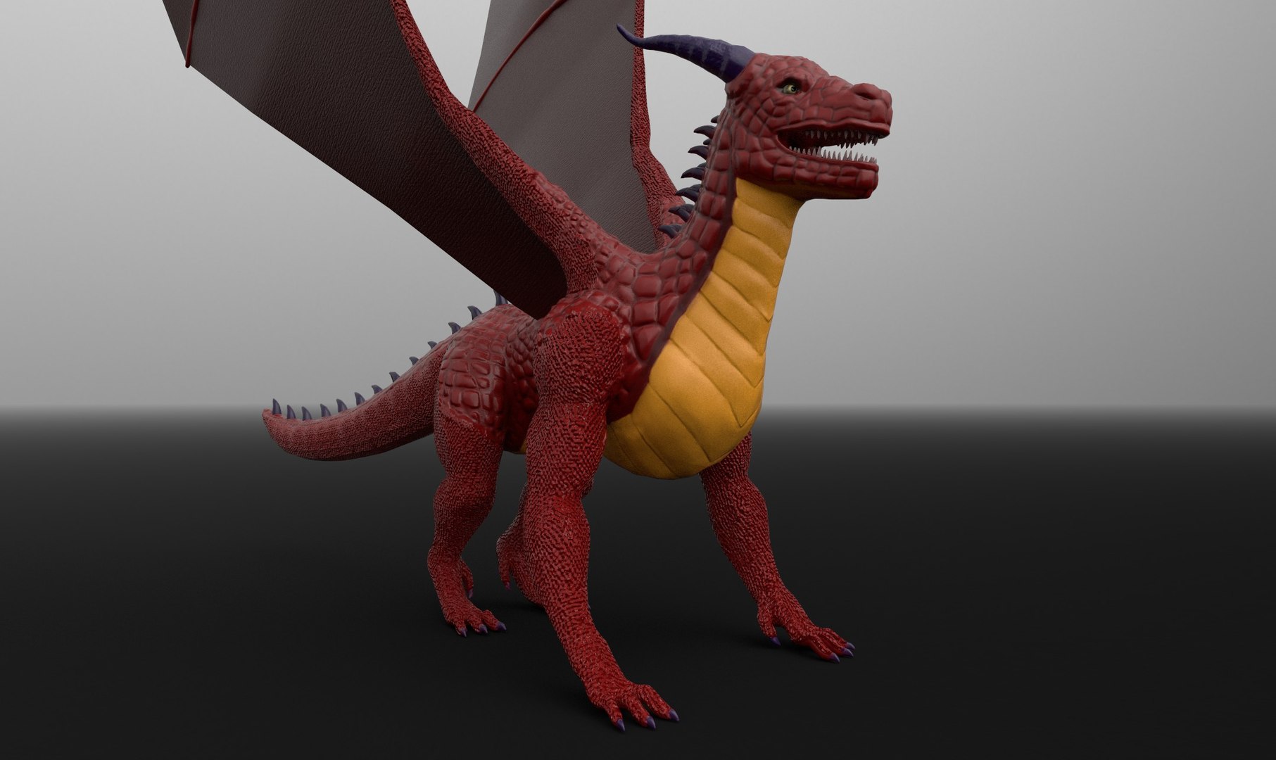 3D Dragon With Textures - TurboSquid 1753096