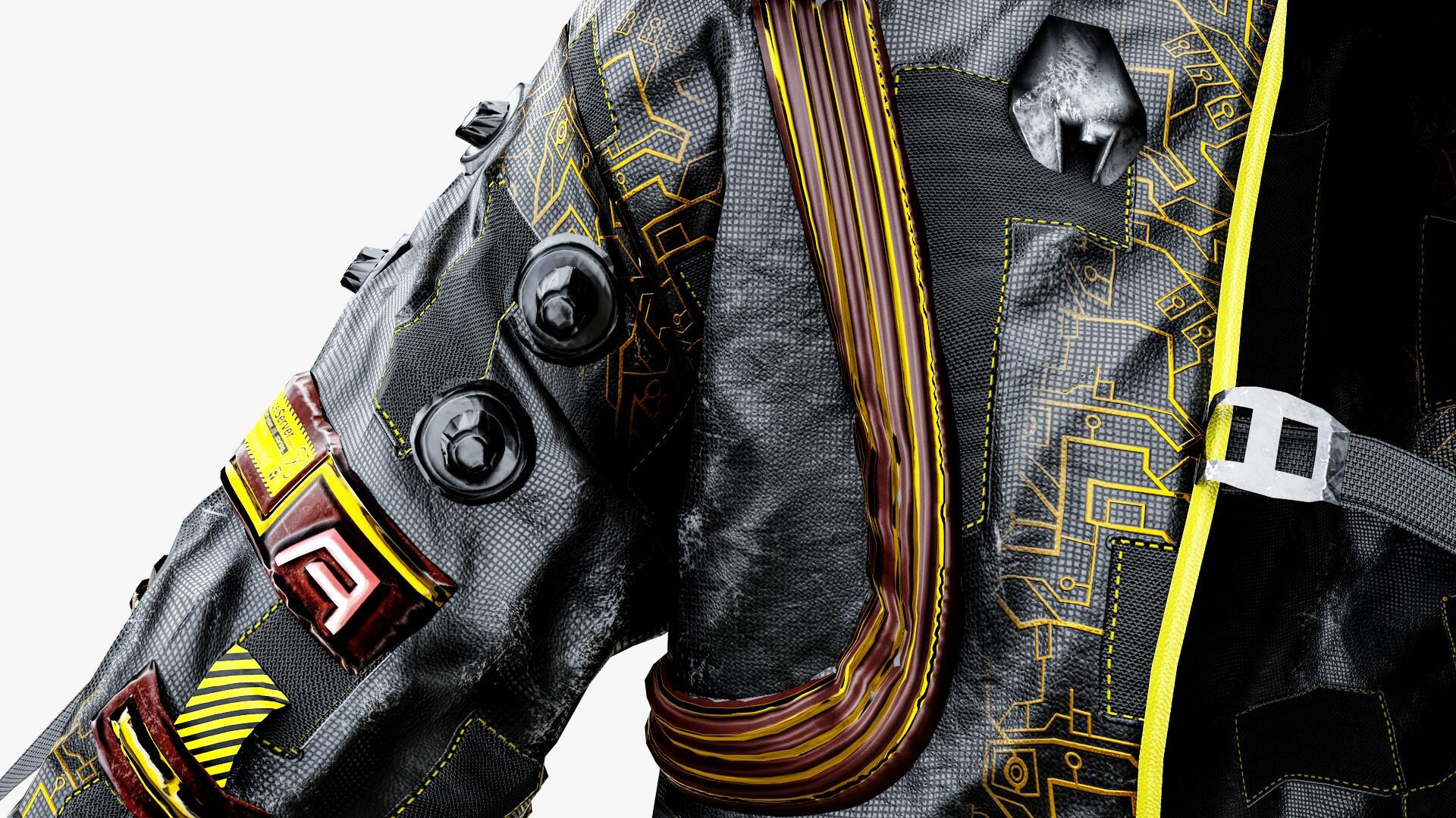 3D Cyberpunk Jacket - TurboSquid 2385694