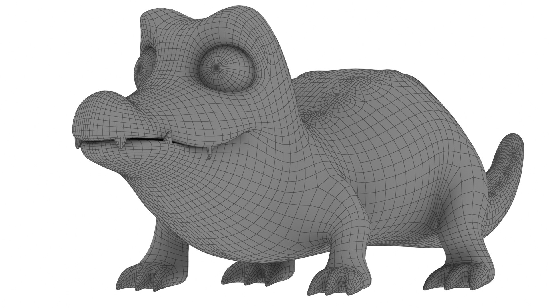 Cartoon Crocodile Model - TurboSquid 2087701