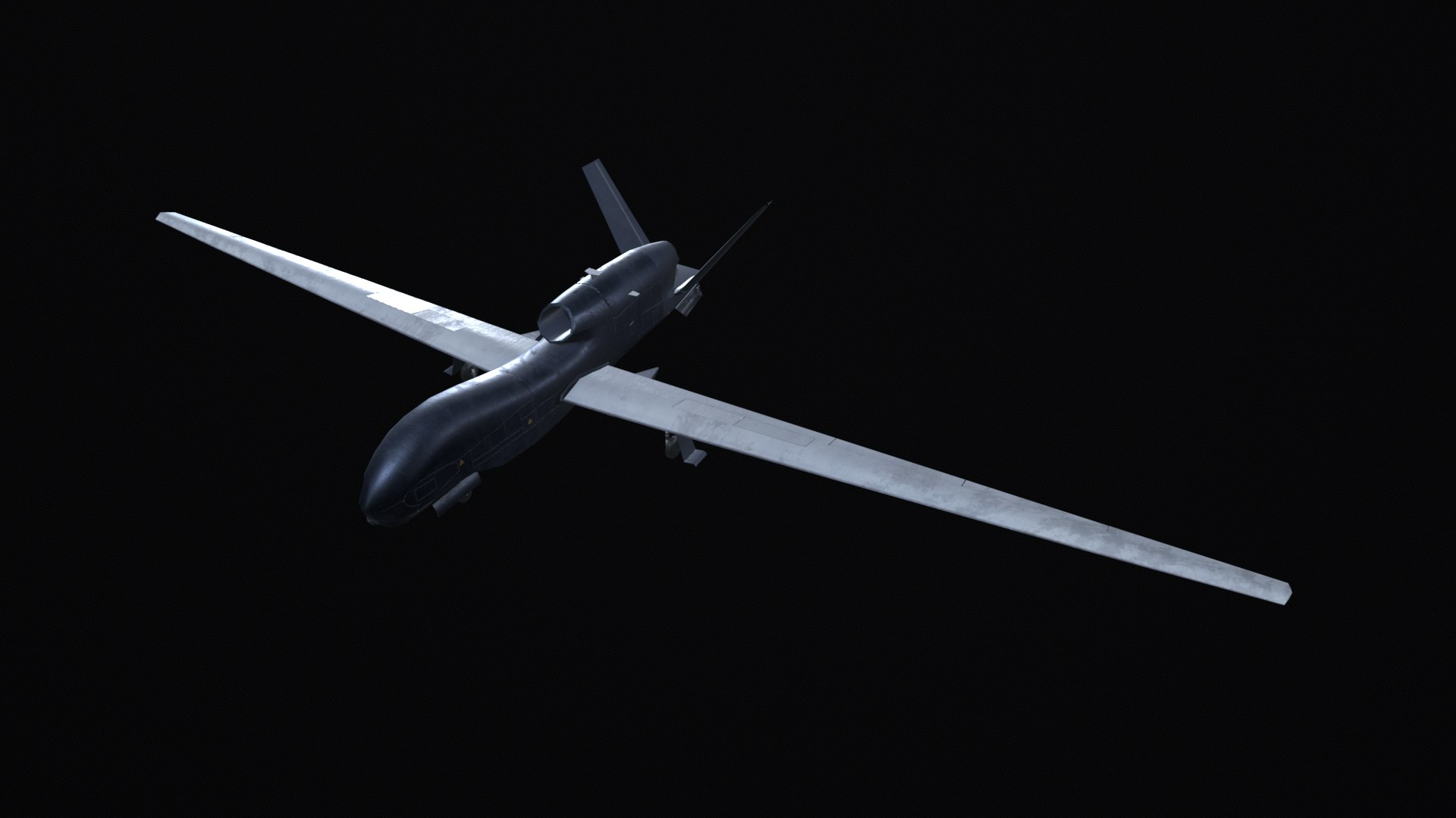 3D Asset - Army - RQ 4 Global Hawk - 3D MODEL Low-poly - TurboSquid 2290379