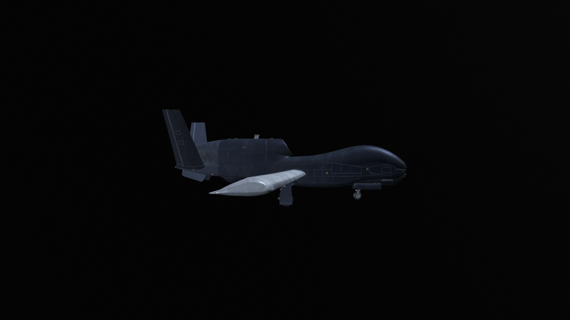 3D Asset - Army - RQ 4 Global Hawk - 3D MODEL Low-poly - TurboSquid 2290379