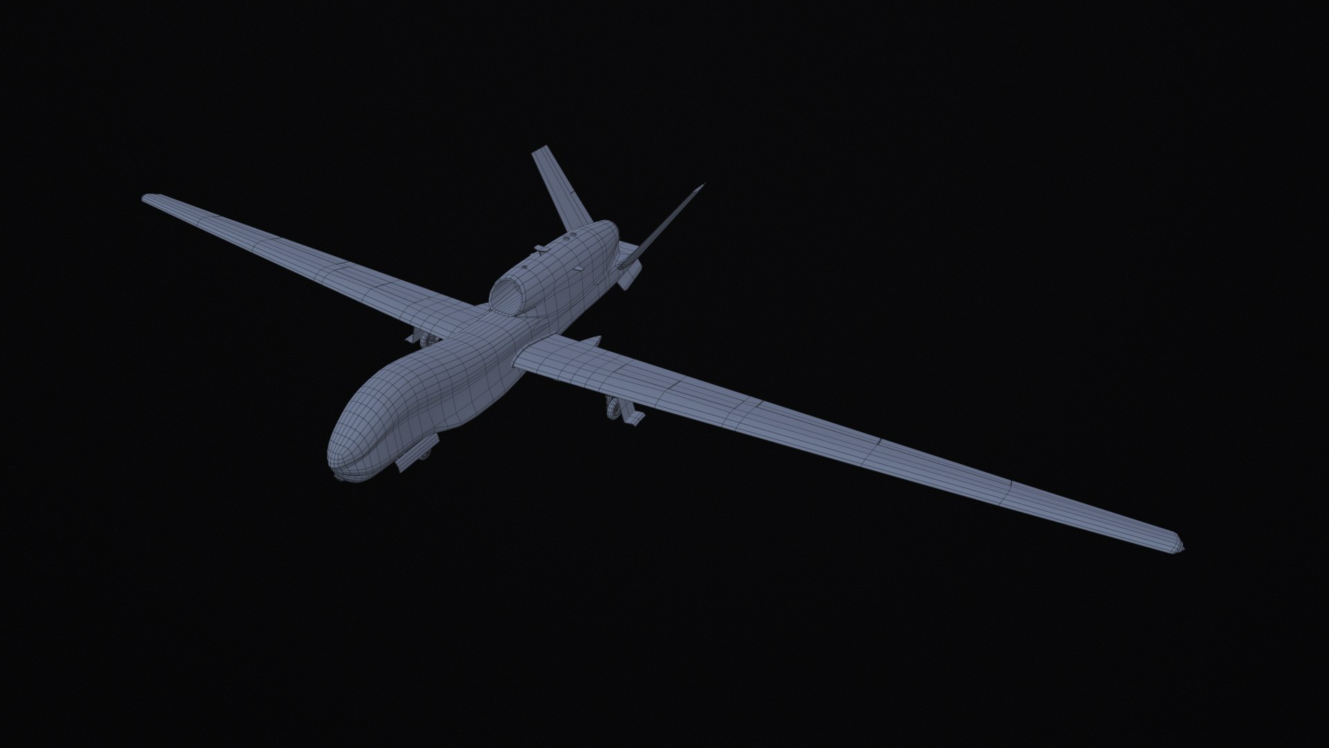 3D Asset - Army - RQ 4 Global Hawk - 3D MODEL Low-poly - TurboSquid 2290379