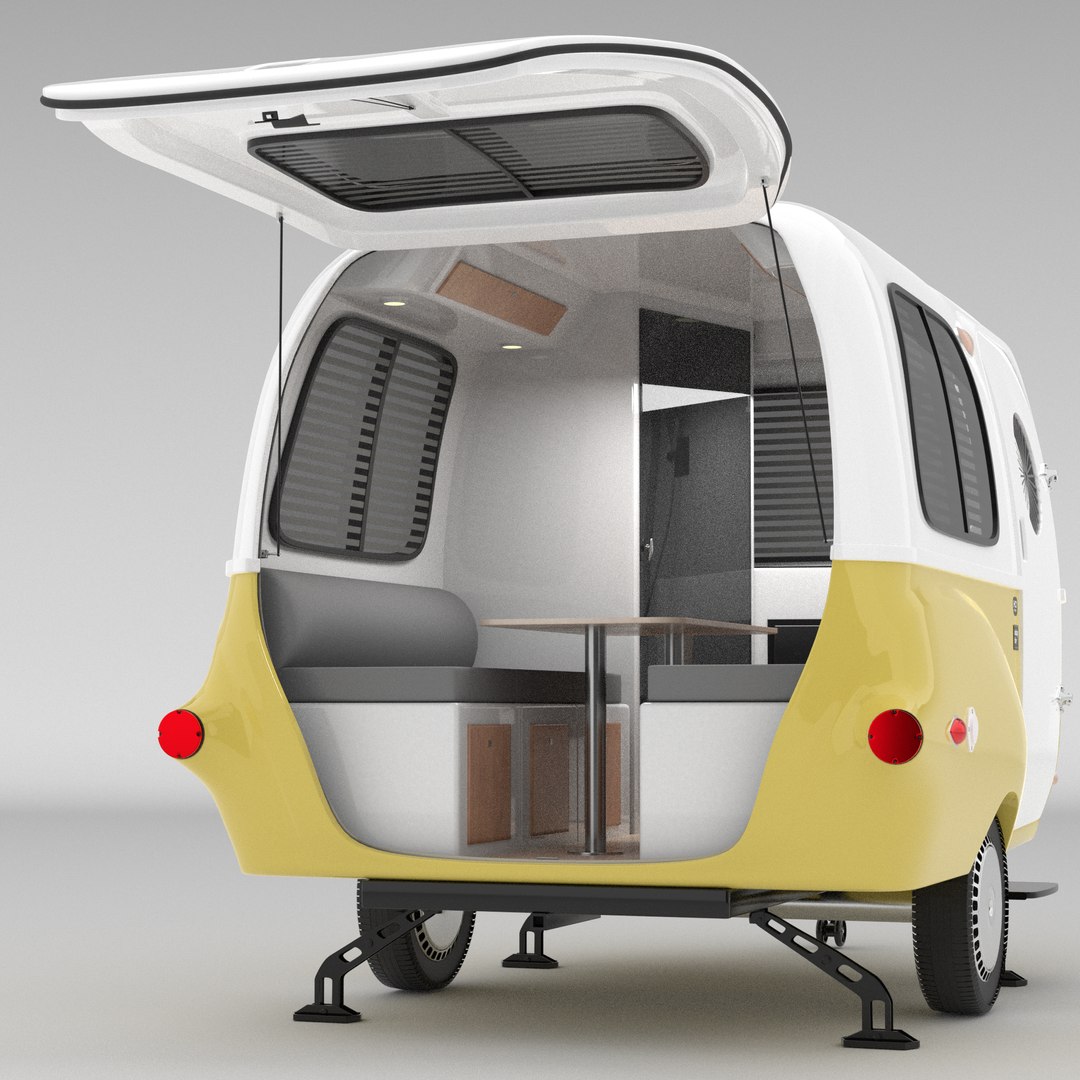 3D Happier Camper HC1 Studio Palm Springs Yellow Complect - TurboSquid ...