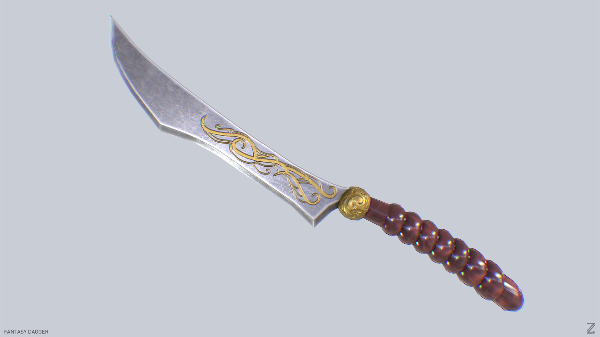 Fantasy Dagger 3D - TurboSquid 2231346