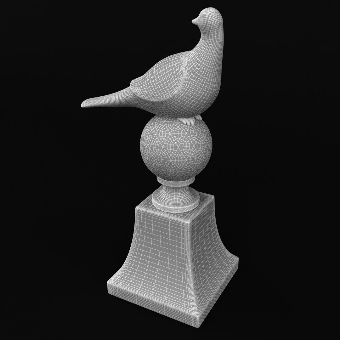 Dxf Bird Statue