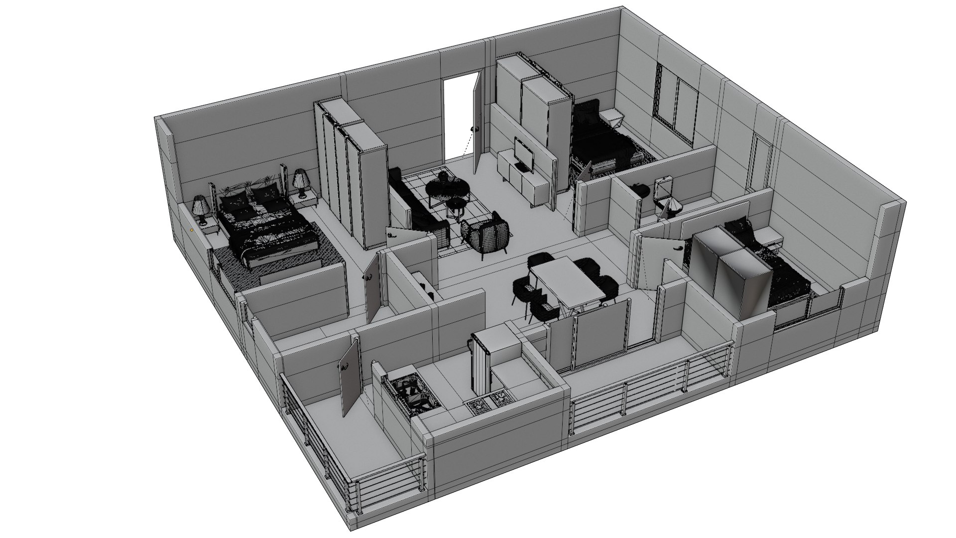 3D Model Floor Plan 47 - TurboSquid 1972491