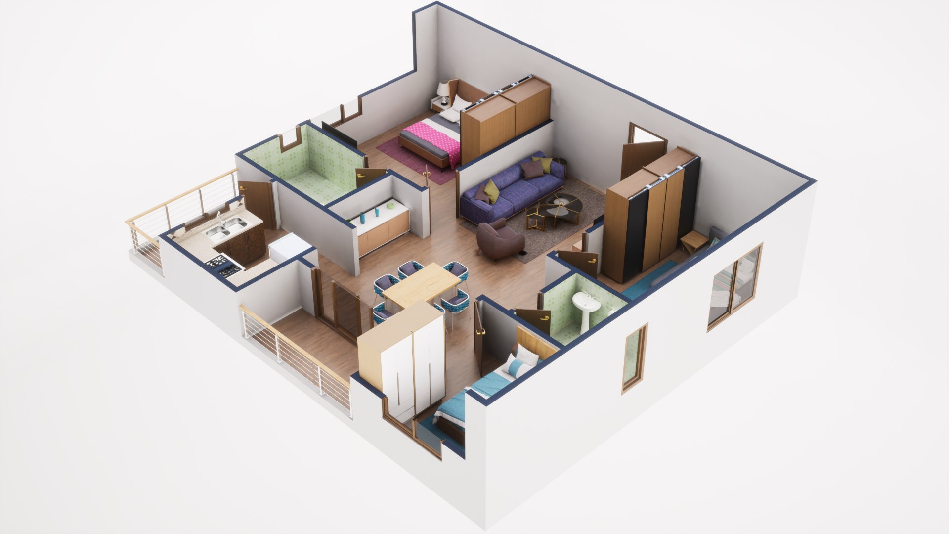 3D Model Floor Plan 47 - TurboSquid 1972491