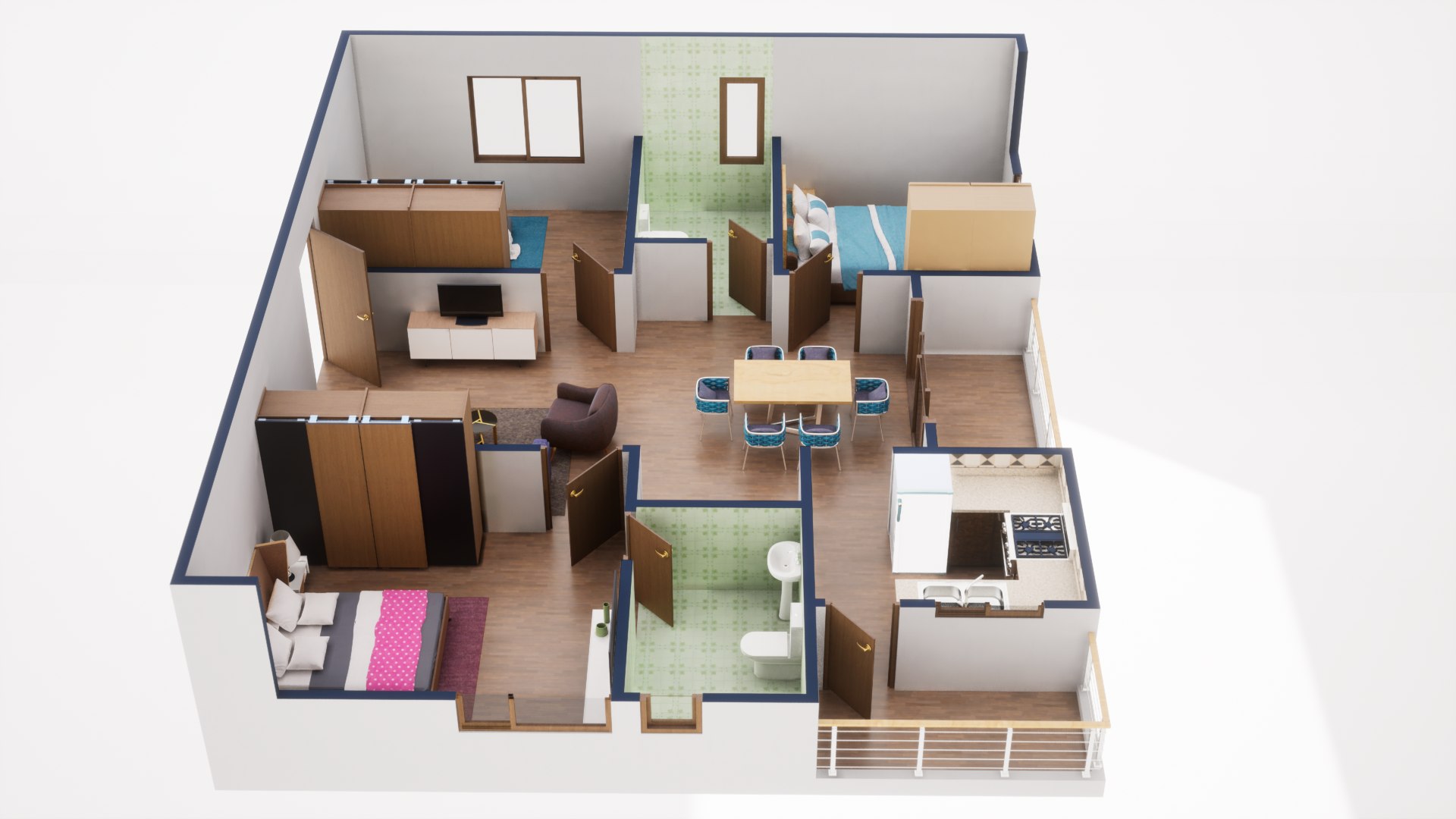 3D Model Floor Plan 47 - TurboSquid 1972491