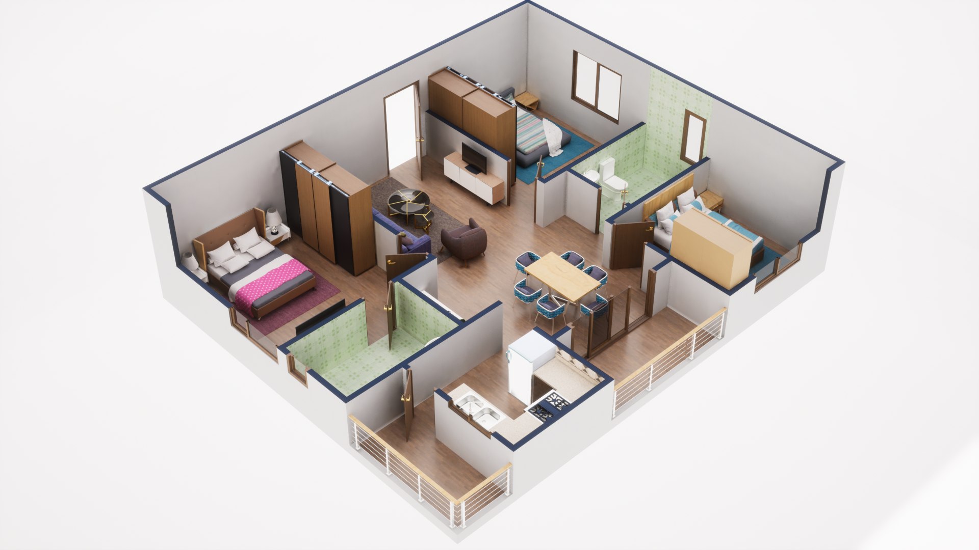 3D Model Floor Plan 47 - TurboSquid 1972491