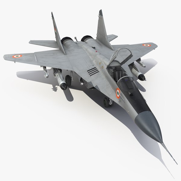 MiG 29K Fulcrum D Indian Navy with Armament Rigged 3D model ...