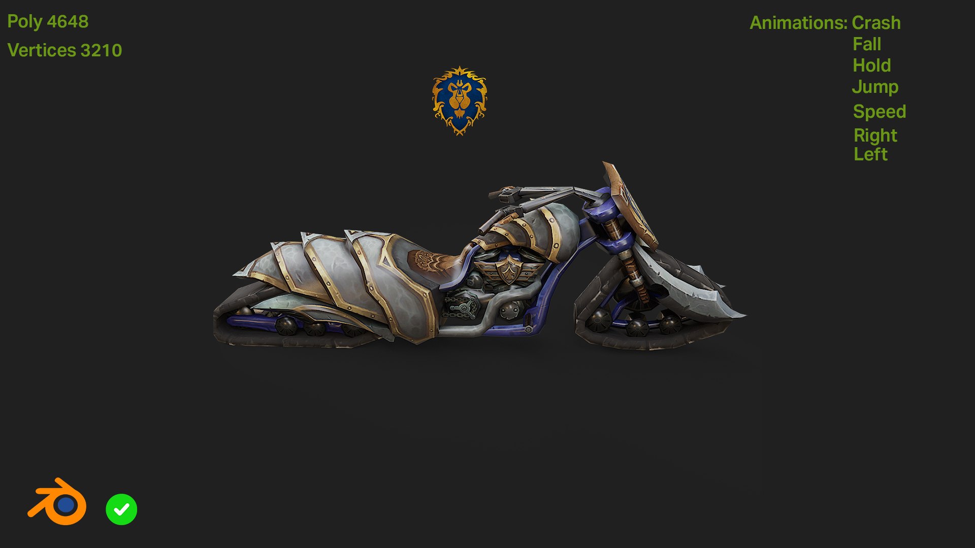 Alliance Chopper Replica Low Poly Game Asset 3D Model - TurboSquid 2336235