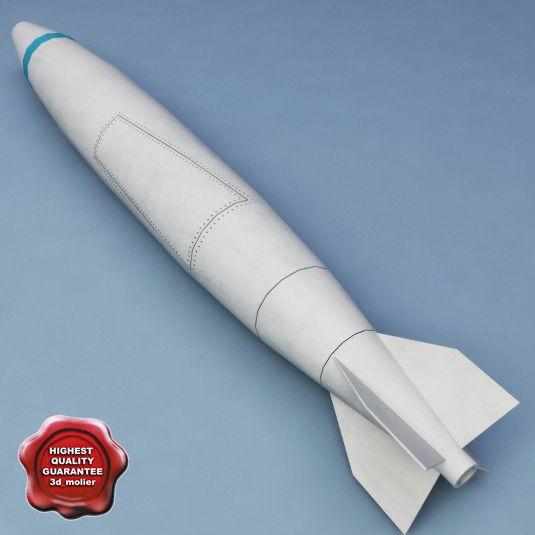 3d Model Rocket Mark 84 Bomb