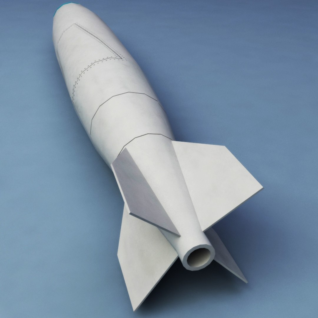 3d Model Rocket Mark 84 Bomb