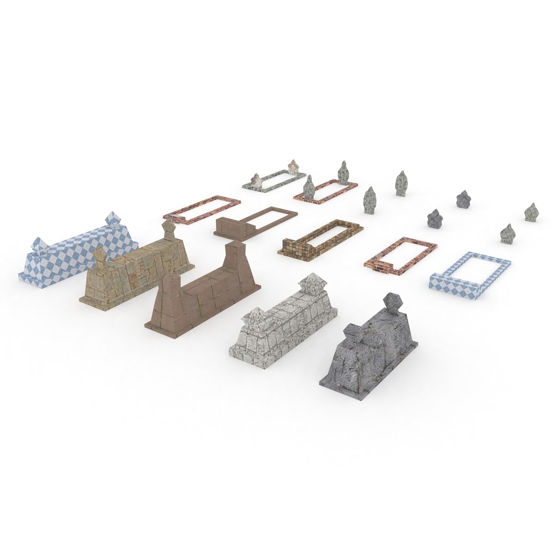 Cemetery Tomb Structures 3D - TurboSquid 1765389