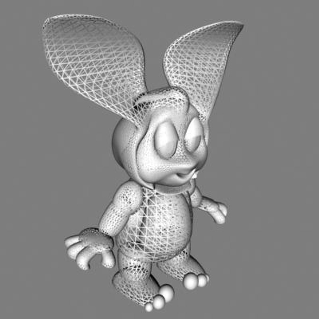 3d Cartoon Bunny Model