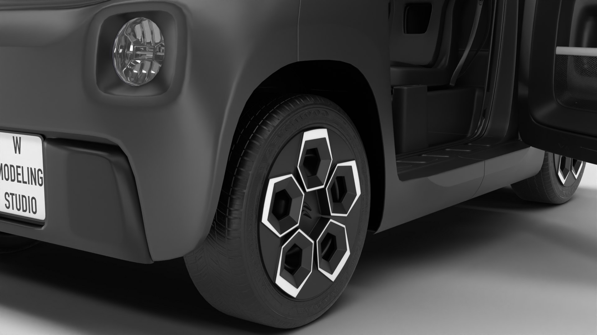 3D Citroen Ami 2020 Police 3d Model HQ Interior - TurboSquid 2261631