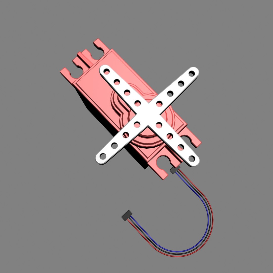 3d Model Of Servo Motor