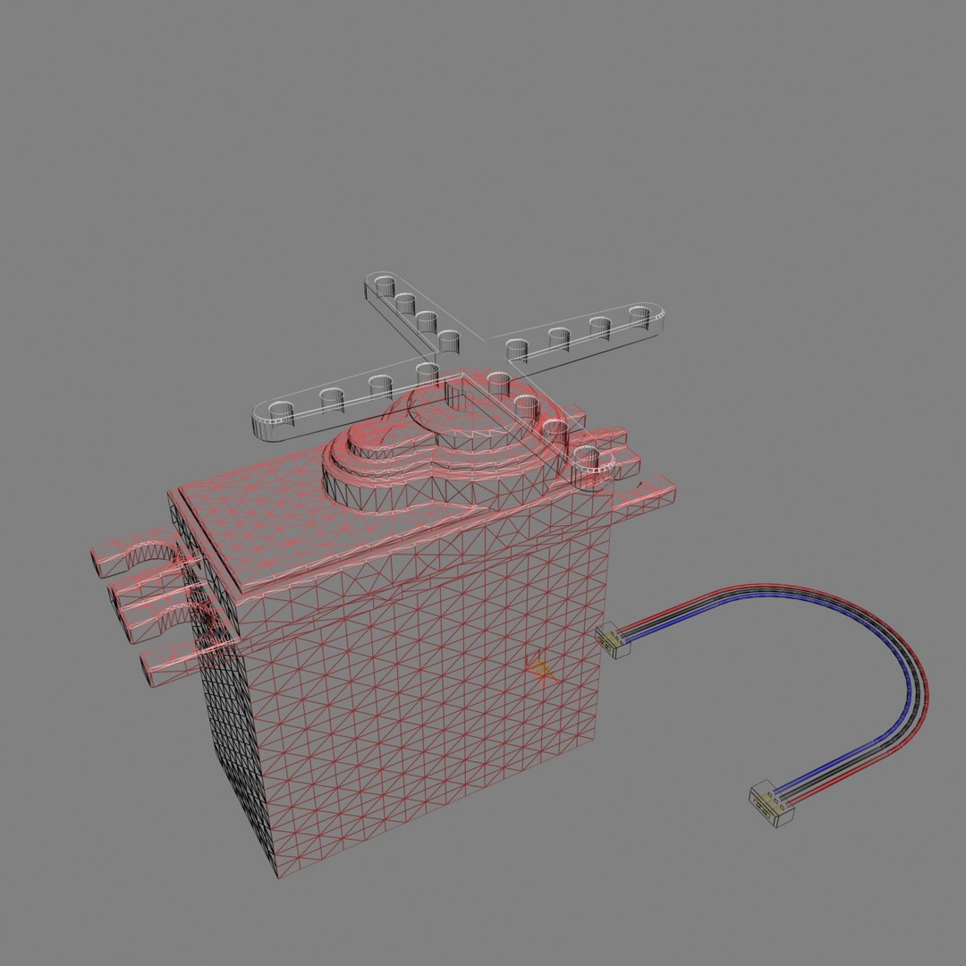 3d Model Of Servo Motor