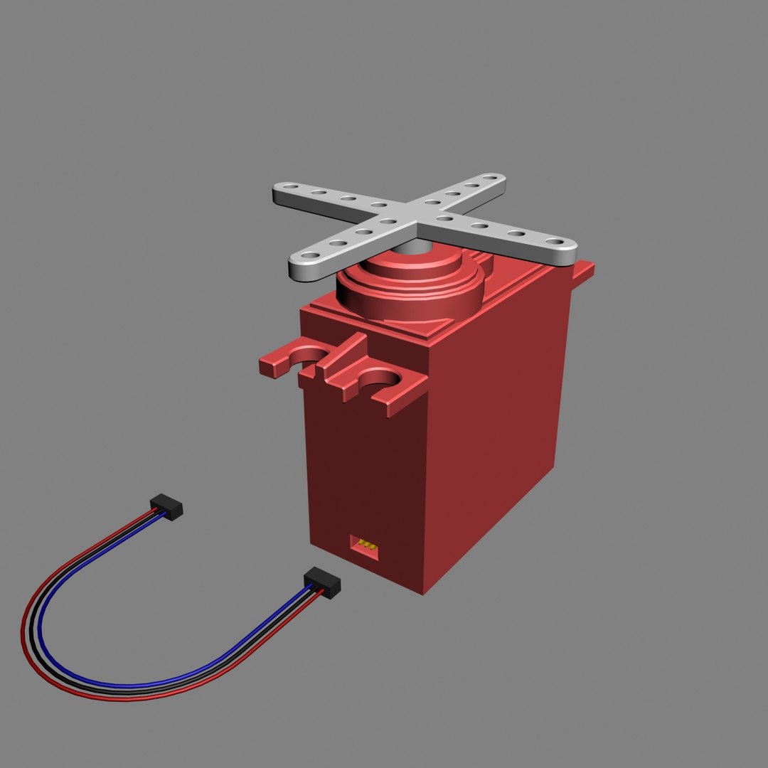 3d Model Of Servo Motor