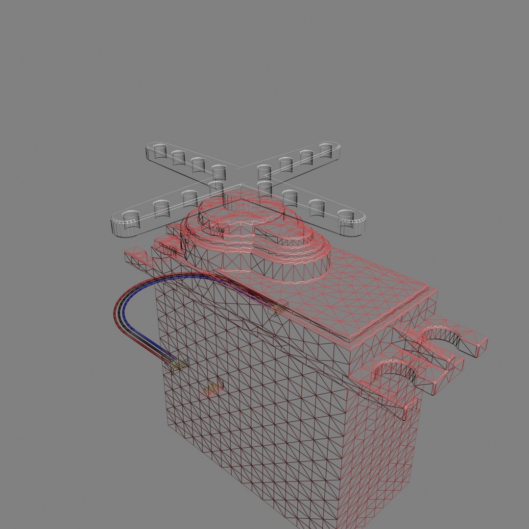 3d Model Of Servo Motor