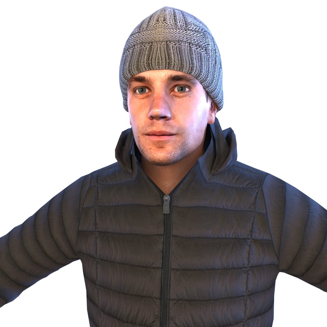 3D model man winter cap - TurboSquid 1482152