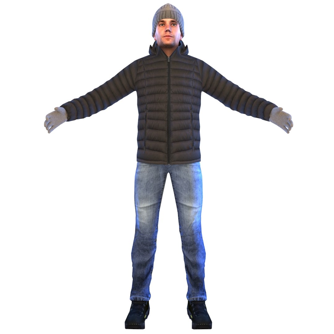 3D model man winter cap - TurboSquid 1482152