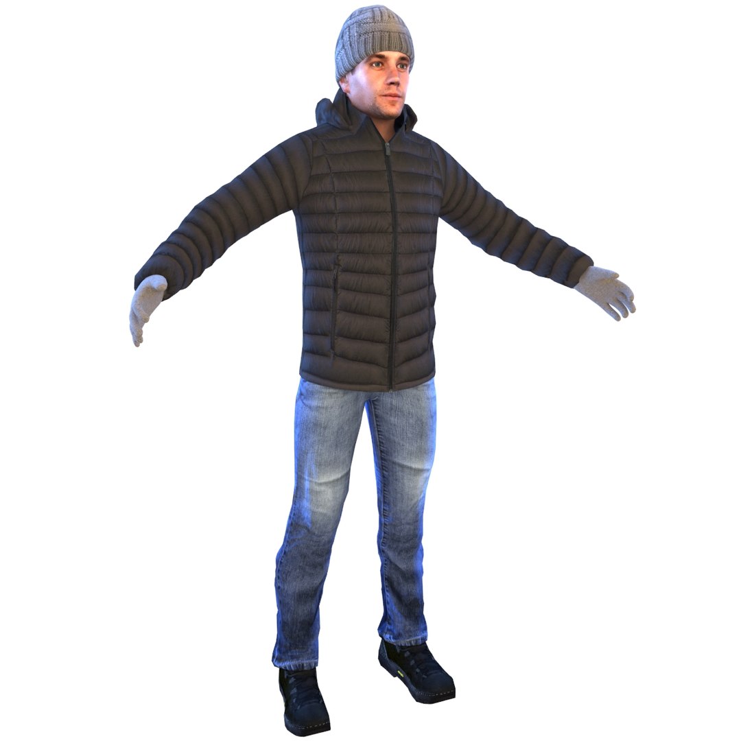 3D model man winter cap - TurboSquid 1482152