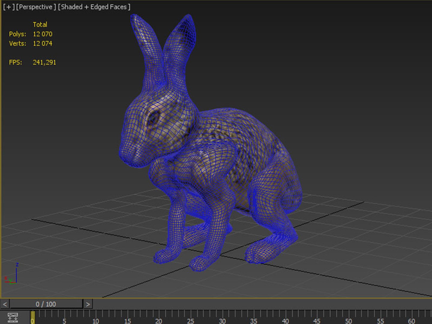 3d model realistic hare
