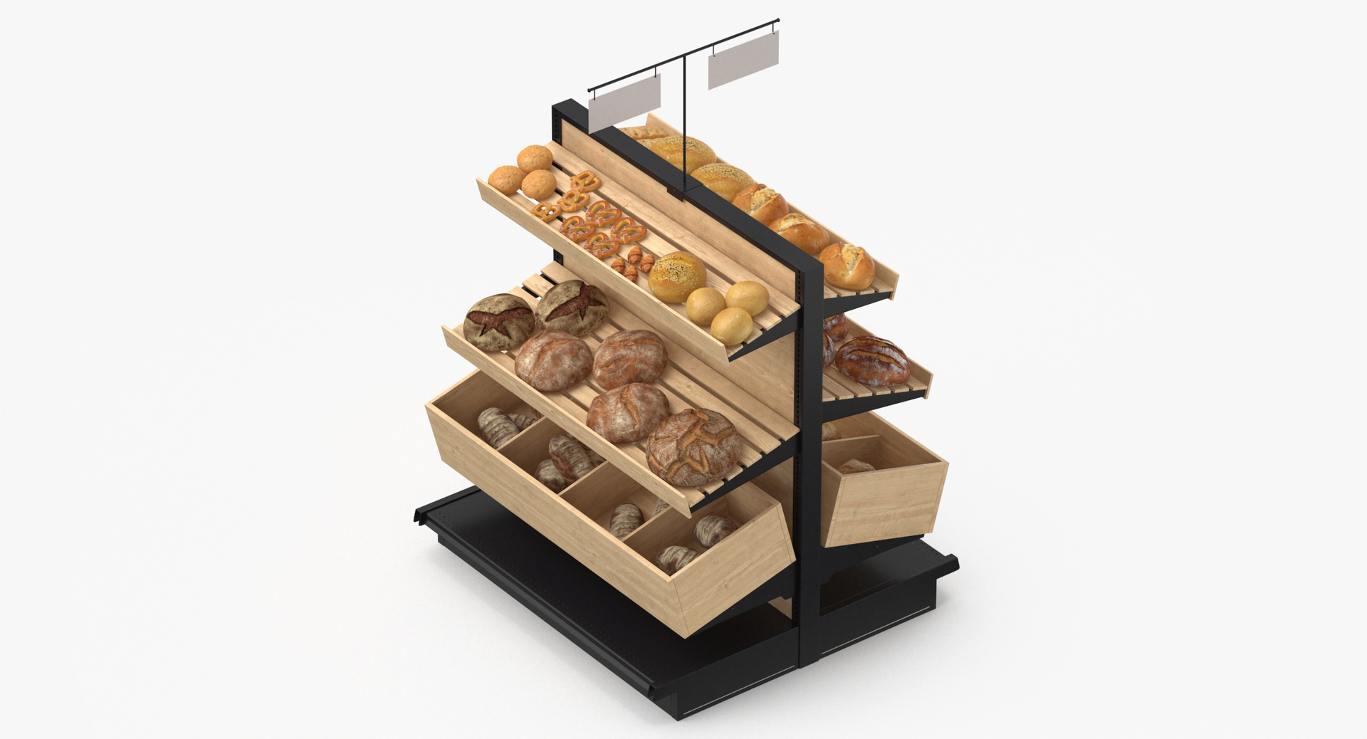 3D Bakery Stand 01 model - TurboSquid 1853369