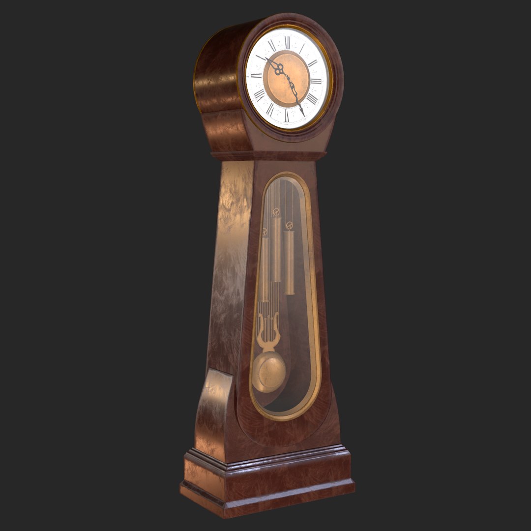 3D retro clock model - TurboSquid 1416721