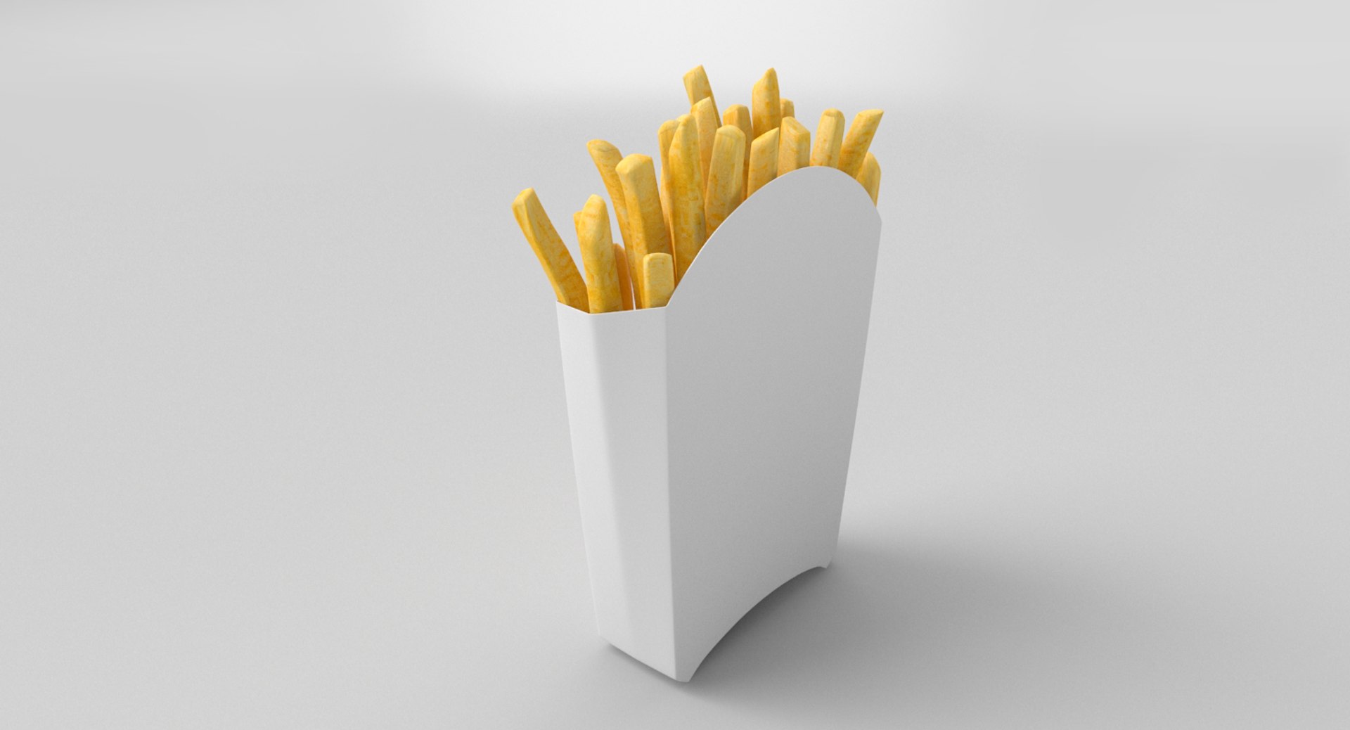 French Fries Box 3D Model - TurboSquid 1285998