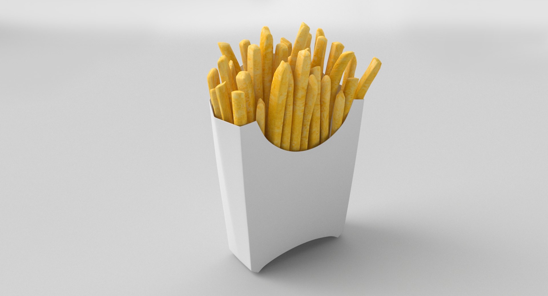 French Fries Box 3D Model - TurboSquid 1285998