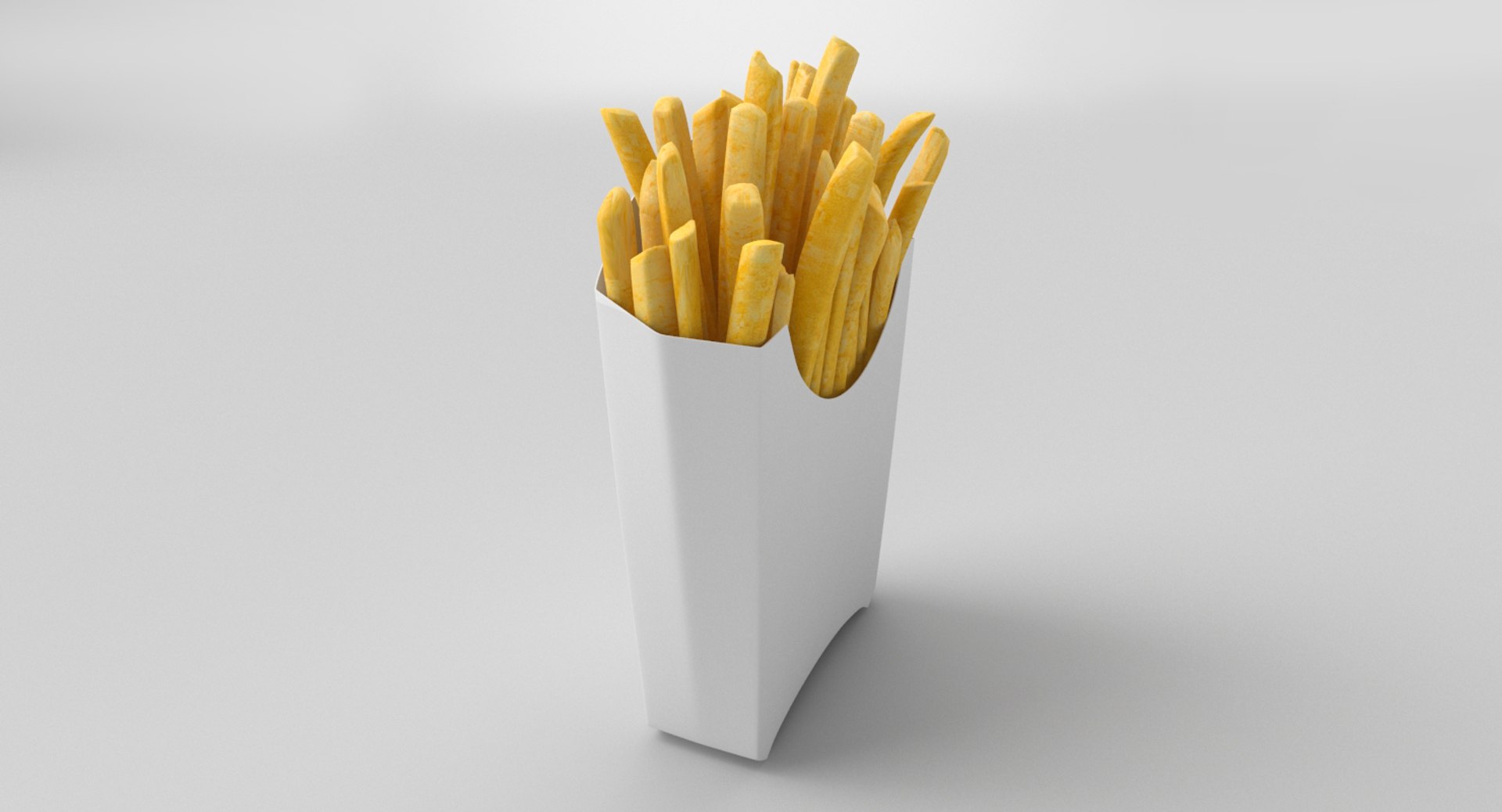 French Fries Box 3D Model - TurboSquid 1285998