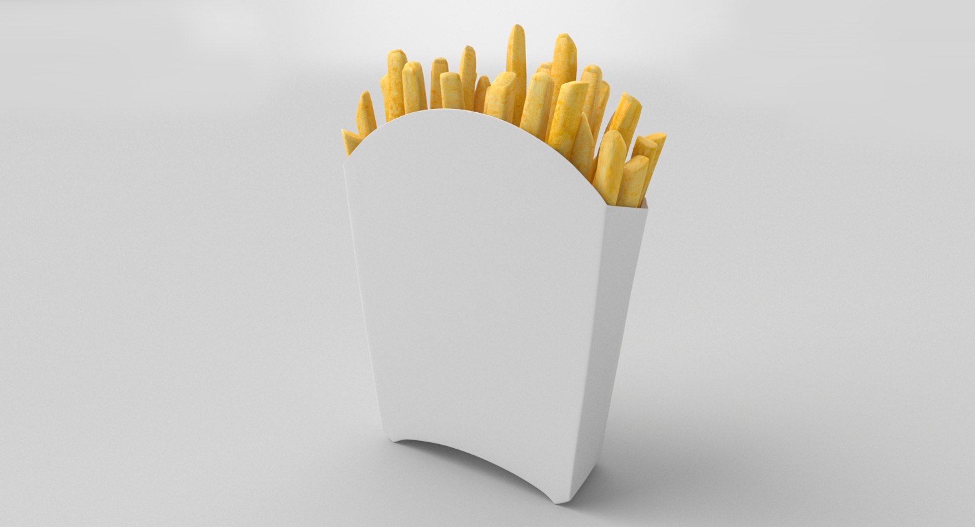 French Fries Box 3D Model - TurboSquid 1285998