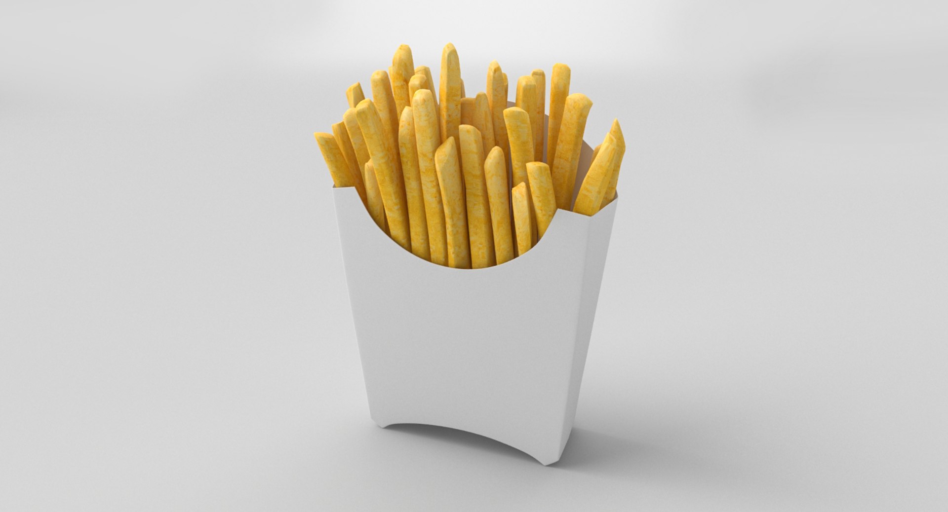 French Fries Box 3D Model - TurboSquid 1285998