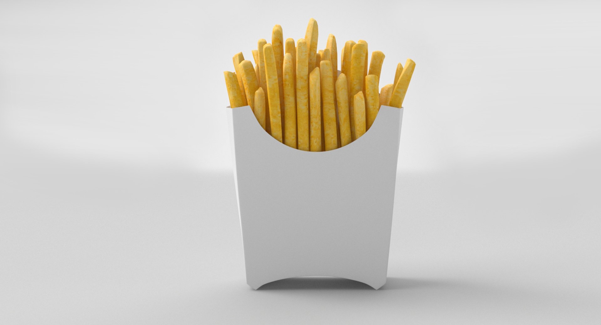 French Fries Box 3D Model - TurboSquid 1285998