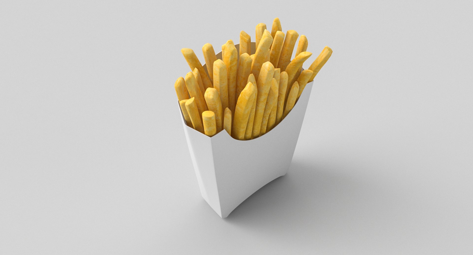 French Fries Box 3D Model - TurboSquid 1285998