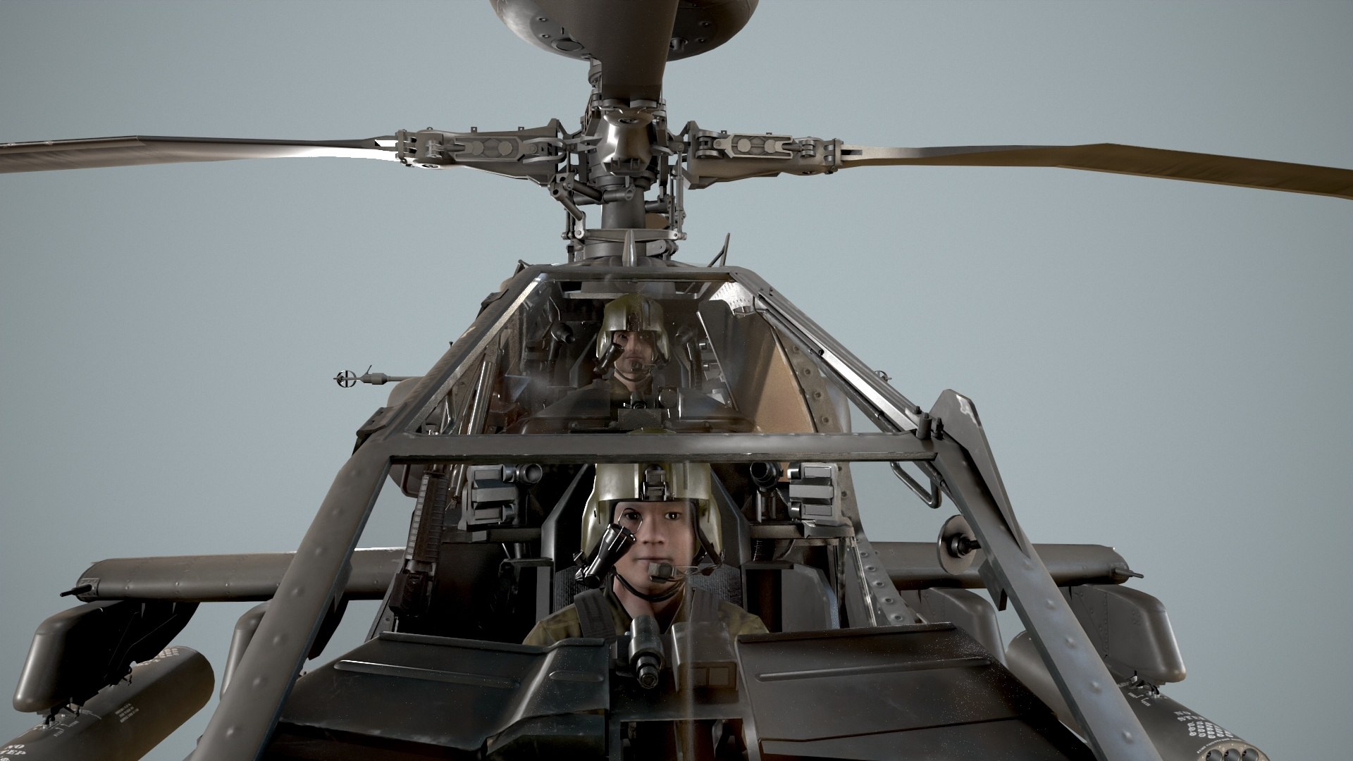 3D Apache AH-64D US Army Complex Animation Model - TurboSquid 2064059