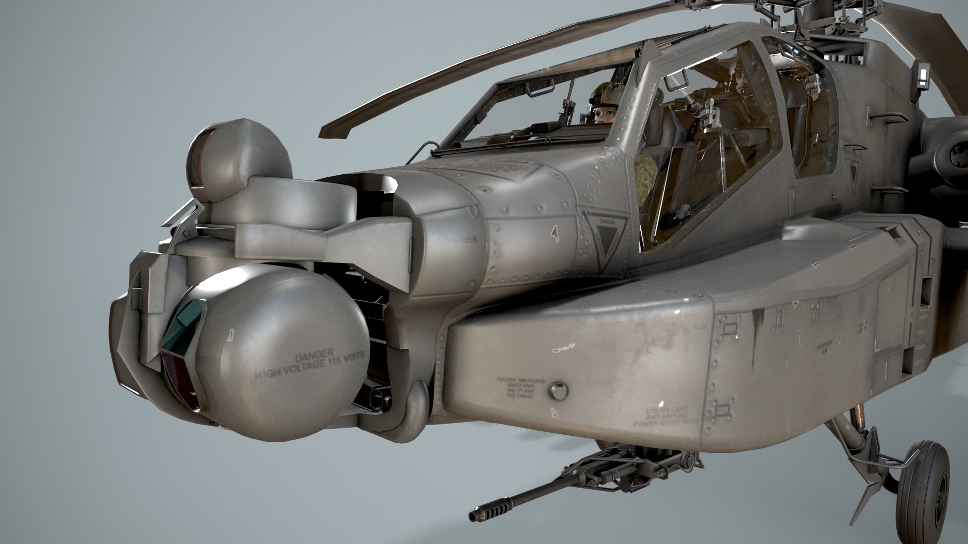 3D Apache AH-64D US Army Complex Animation Model - TurboSquid 2064059