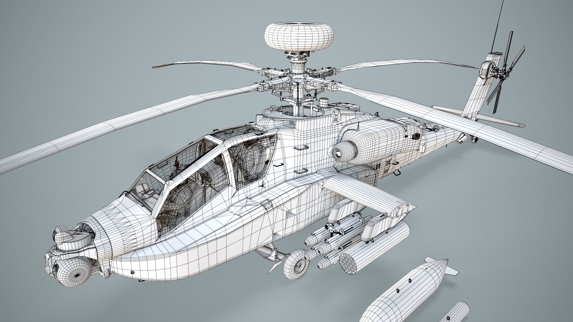 3D Apache AH-64D US Army Complex Animation model - TurboSquid 2064059