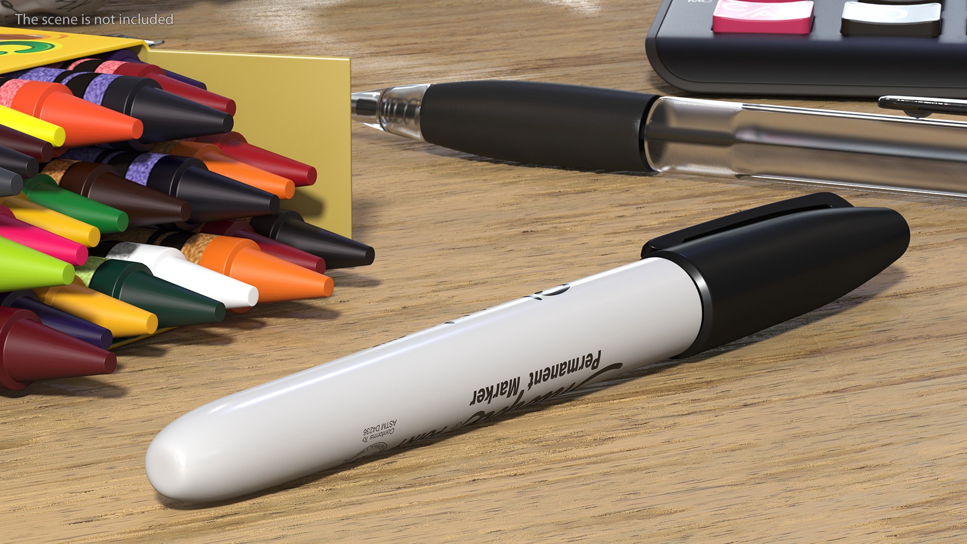 Sharpie Permanent Marker Black 3D Model - TurboSquid 1882173