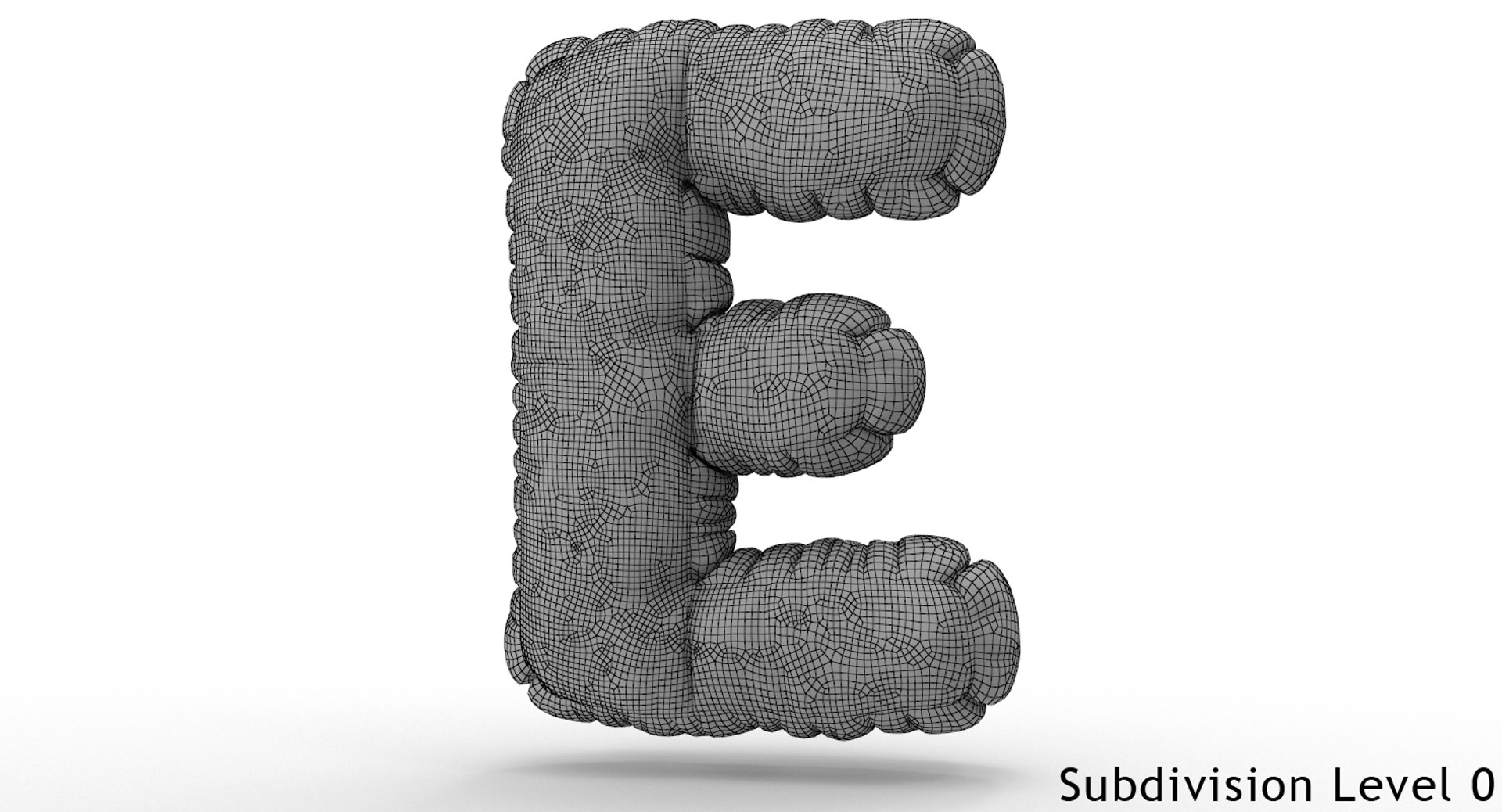 Balloon Red Letter E 3D Model - TurboSquid 1392362